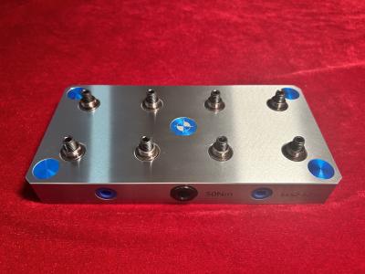 China White CNC Axis Fixtures with 0.005mm Repeat Accuracy and 3/4/5 Axis Compatibility for Precision Machining for sale