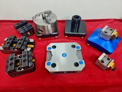 China Hardened Steel Axis Fixtures with 18KN Locking Force for 3/4/5 Axis CNC Machining for sale