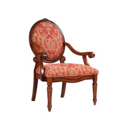 China Rustic Teal Upholstered Dining Chairs , Oak Patterned Dining Room Chairs for sale
