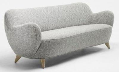 China Fabric Cover Upholstered Sofa Chair , High Back Sofa Passed SGS Foam Flaming for sale
