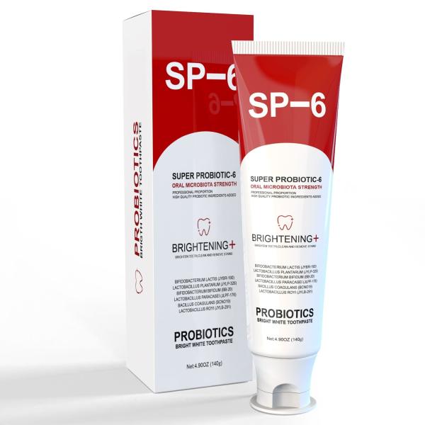 Quality Non Fluoride SP-6 Probiotic Whitening Toothpaste 6 Probiotics Formula 4.9Oz 140g for sale