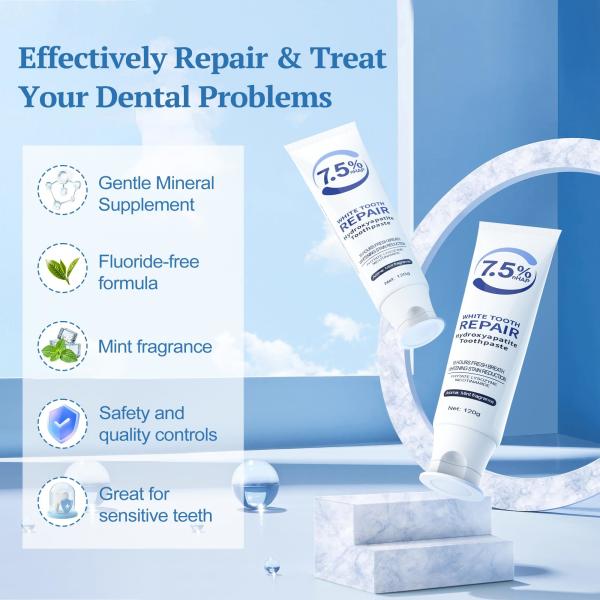 Quality Oral Health Nano Hydroxyapatite Toothpaste Enamel Protection Tooth Strengthening for sale