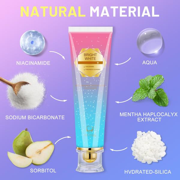 Quality 120g Niacinamide Whitening Toothpaste Protects Tooth Enamel No Fluoride Minty for sale