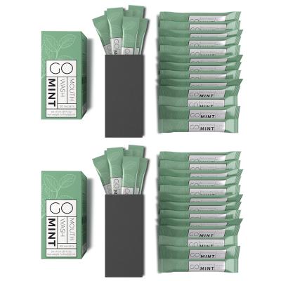 China 40PCS Travel Size Oral Mouthwash Individual Mouthwash Packets Alcohol Free TSA Compliant for sale