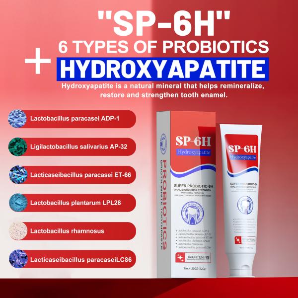 Quality Adult SP-6 Hydroxyapatite Toothpaste Strengthening And Enamel Protection 4.23oz for sale