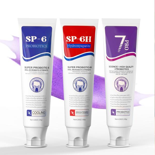 Quality 3 Tubes SP-6 Hydroxyapatite Toothpaste Set Cooling Fresh Breath Safe For Enamel for sale