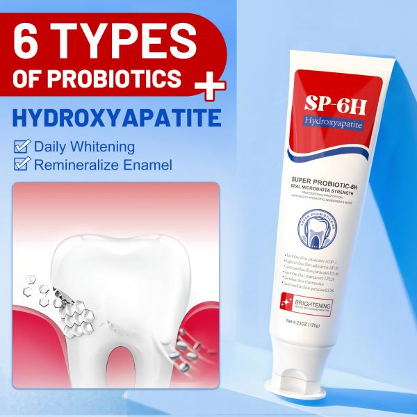Quality 3 Tubes SP-6 Hydroxyapatite Toothpaste Set Cooling Fresh Breath Safe For Enamel for sale