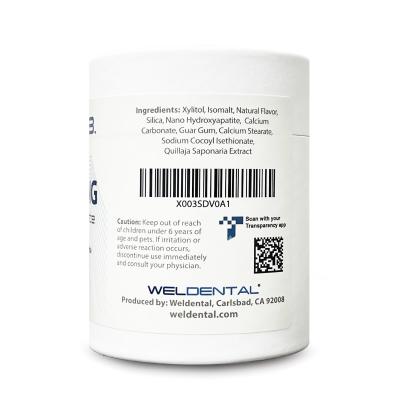 China 180 Count Whitening Toothpaste Tablets With Nano Hydroxyapatite Enamel Strengthening for sale