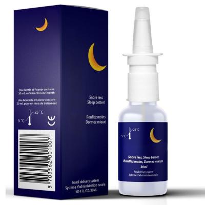 China 30ml Anti Snoring Nasal Spray Fast Snore Stopper Drops Natural Breathing Relief No Pain for sale