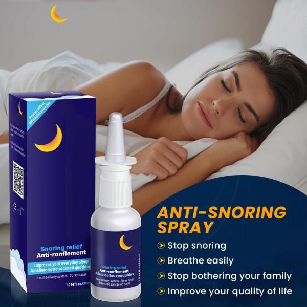 Quality 30ml Anti Snoring Nasal Spray Fast Snore Stopper Drops Natural Breathing Relief for sale