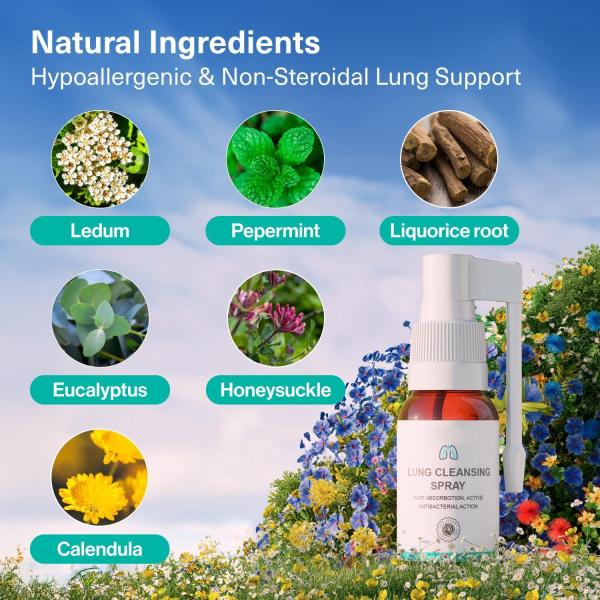 Quality 1 Oz Lung Cleansing Spray Respiratory Support Mucus Relief And Lung Cleanse for sale