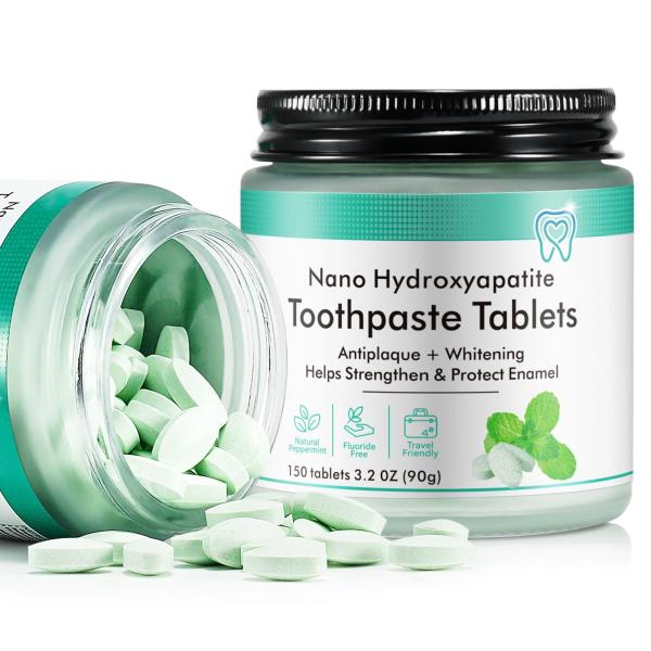 Quality 150pcs Nano Hydroxyapatite Toothpaste Tabs Flouride Free Strengthen Teeth for sale