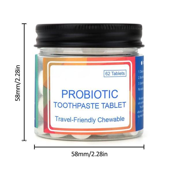 Quality Nano Hydroxyapatite Probiotics Toothpaste Tablets Chewable Mint Flavor 62ct for sale