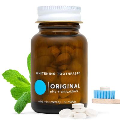 China Nano Hydroxyapatite Natural Toothpaste Tablets Wild Mint Medle 1 Bottle/62 Tablets for sale