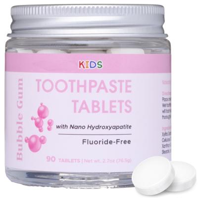 China 90 Tabs Kids Nano Hydroxyapatite Toothpaste Tablets With Xylitol For Teeth Protection for sale