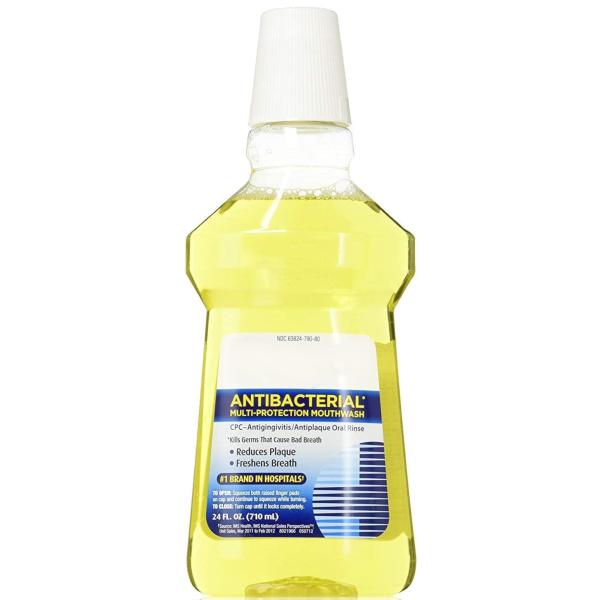 Quality Antibacterial Multi Protection Mouthwash 24 Oz 5 Pack Plaque Removal OEM Logo for sale