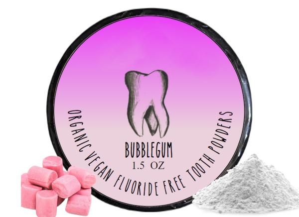 Quality 1.5 Oz Jar Remineralizing Vegan Mineral Tooth Powder Bubblegum Formula For Kids for sale