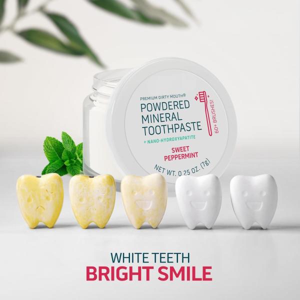 Quality Flavored Essential Oils Tooth Cleaning Powder With Natural Kaolin And Bentonite for sale