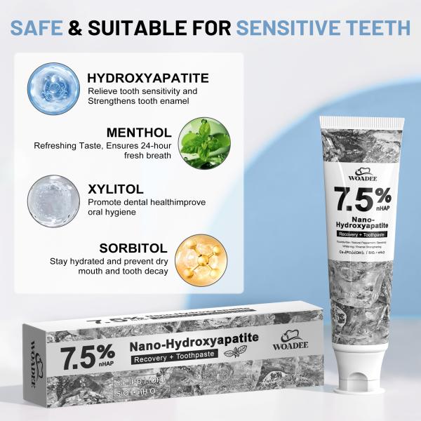 Quality Nano Hydroxyapatite Toothpaste for Advanced Enamel Protection,4.23 oz for sale