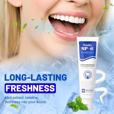 China Alcohol Free Whitening Toothpaste with Leave On Whitening for Sensitive Teeth for sale