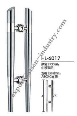 China Puxador da porta de aço inoxidável HL6017, dia38 X 800 à venda