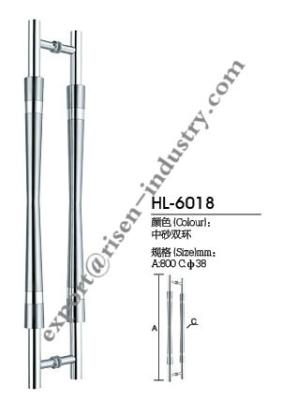 China Puxador da porta de aço inoxidável HL6018, dia38 X 800 à venda