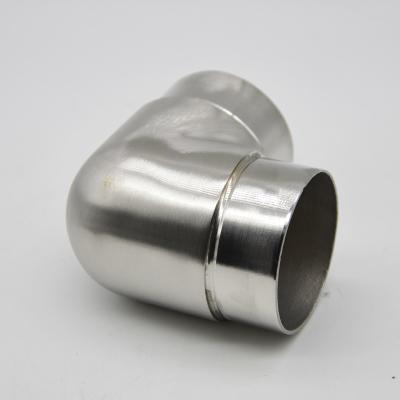 China Stainless steel tube connector 90 degree, material SS304, finishing satin or mirror, for tube 50.8mm en venta