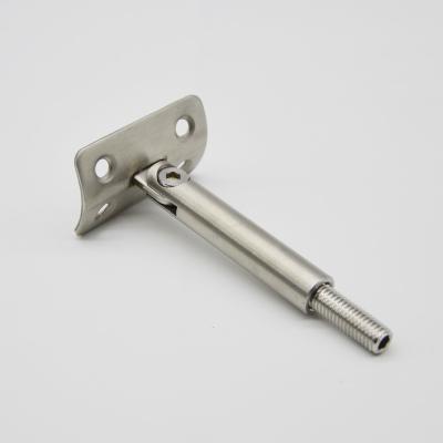 China Stainless steel 304 rail supportor RS0872 post to rail tube satin finishing, M8, length 72mm en venta