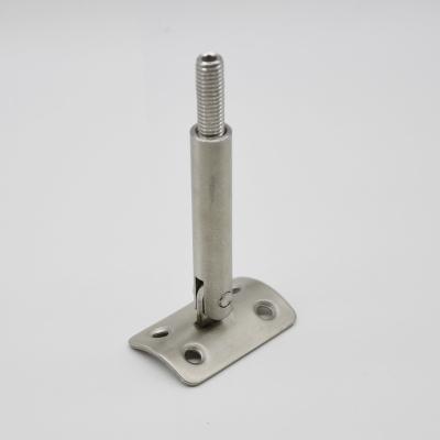 China Stainless steel 304 rail supportor RS0872 post to rail tube satin finishing, M8, length 72mm en venta