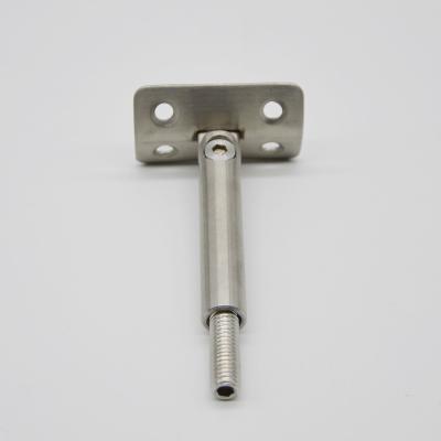 China Stainless steel 304 rail supportor RS0872 post to rail tube satin finishing, M8, length 72mm en venta