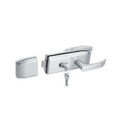 China Glass door locks LC-038, stainless steel 304 plate, finishing satin or mirror en venta