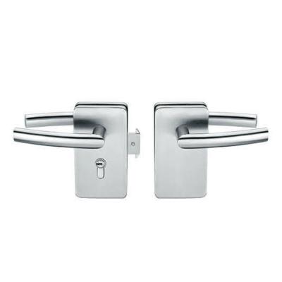 China Glass door locks LC-031, stainless steel 304 plate, finishing satin or mirror en venta