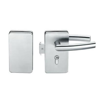 China Glass door locks LC-032, stainless steel 304 plate, finishing satin or mirror en venta