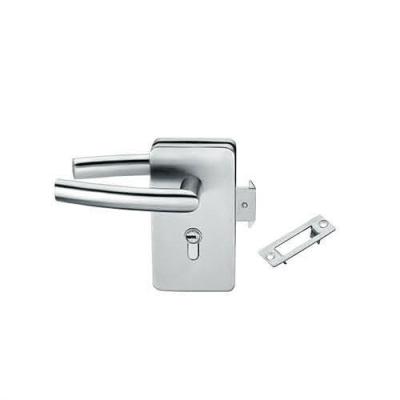 China Glass door locks LC-033, stainless steel 304 plate, finishing satin or mirror en venta