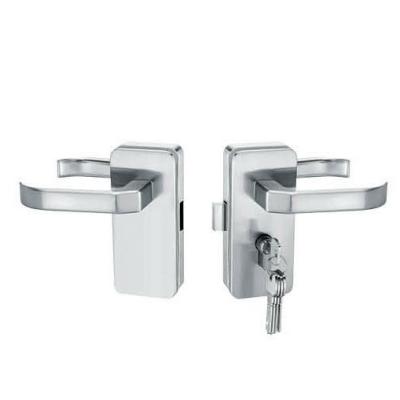 China Glass door locks LC-034, stainless steel 304 plate, finishing satin or mirror en venta