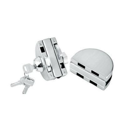 China Glass door locks LC-010, stainless steel 304 plate, finishing satin or mirror en venta