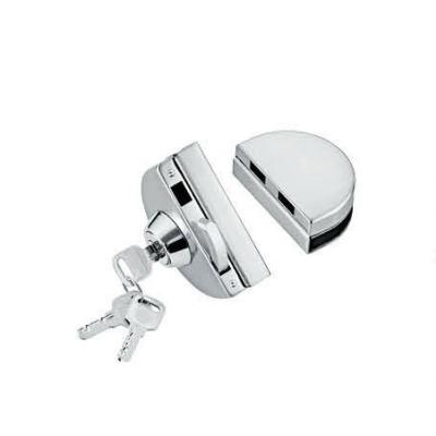 China Glass door locks LC-002, stainless steel 304 plate, finishing satin or mirror en venta