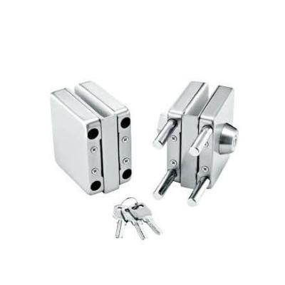 China Glass door locks LC-018, stainless steel 304 plate, finishing satin or mirror en venta