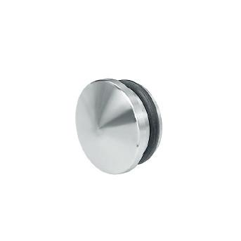 China Glass Sliding Door Seriers endpiece GL-009, stainless steel 304, finishing satin, for bathroom door en venta
