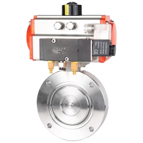Quality Pneumatric Vacuum Butterfly Valve Zero Leakage 16bar For Negative Pressure Pipe for sale