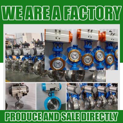 China Triple Eccentric Pneumatic Actuator Valve 5 Inch Single Action SS304 Flange Type Metal Hard Seal for sale