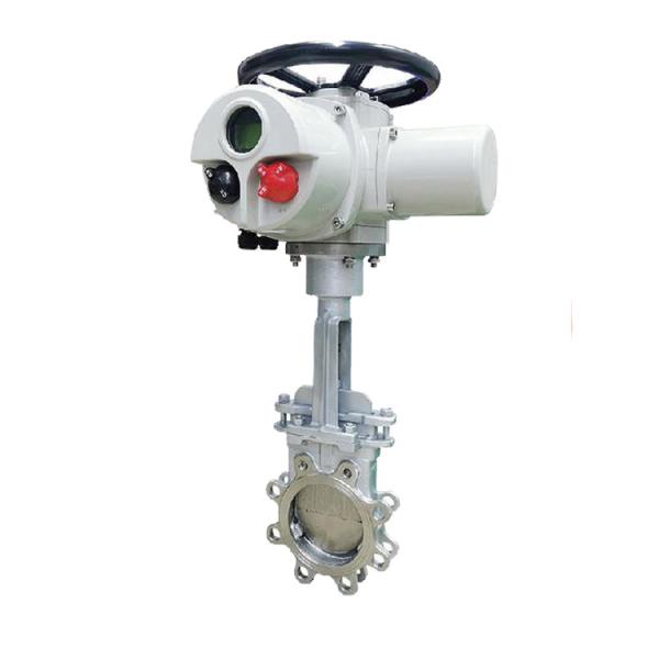 Quality SS304 Motorized Knife Gate Valve 4-20mA Intelligent Modulating Multi Turn for sale