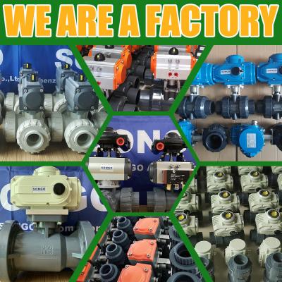 China PVC Socket Pneumatic Actuator Valve Corrosion Resistant True Double Union 2Way UPVC for sale