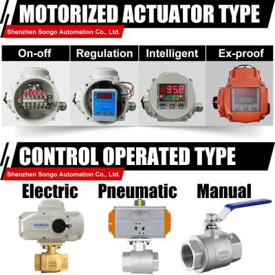 China Brass Thread Motorized Ball Valve On Off Type Quarter Turn For Water for sale