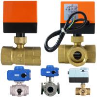Quality Brass Motorized Ball Valve Miniaturized 220V Female Threaded Type 2way 3way for sale