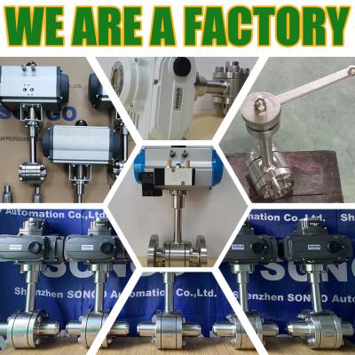 China Cryogenic Pneumatic Ball Valve 1inch 4Mpa Forged SS304 Extended Stem Socket Weld With Double Acting for sale