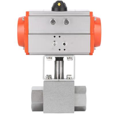 China Double Action Pneumatic Actuated Valve 200bar Full Bore Ptfe Seal 2 Way BSPP Thread For Nitrogen / Argon for sale