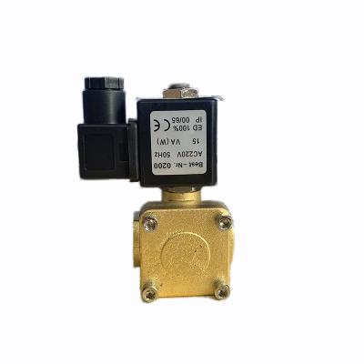 China 16bar Pilot Type Solenoid Diaphragm Valve Brass AC220V Normally Closed for sale