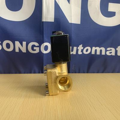 China 16bar Pilot Type Solenoid Diaphragm Valve Brass AC220V Normally Closed for sale