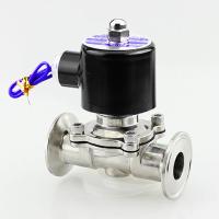 Quality SS304 Sanitary Solenoid Valve Two Way Tri Clamp Food Grade For Milk for sale